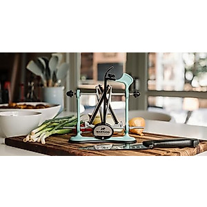 Warthog V-Sharp A4 Professional Knife Sharpener, Ideal for Cooks, Fishermen, Hunters, 325 Grit Diamond Rods with Adjustable Angles, Metal Frame Construction, Red