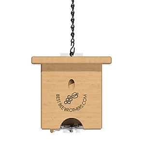 Best Bee Brothers Carpenter Bee Traps for Outside - Carpenter Bee Trap, Pine Turbo Trap Wood Bee Traps - Professional-Grade Carpenter Bee Traps for Outdoors Hanging - Bee Catchers for Outside (6 Pack)