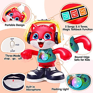 LUDILO Baby Toys 12-18 Months Interactive Dancing Cat Toddler Toys for 1 Year Old Boy Gifts Infant Baby Musical Toys for Toddlers 1-3 Early Educational Toy Birthday Gifts for 1 2 3 Year Old Boys Girls