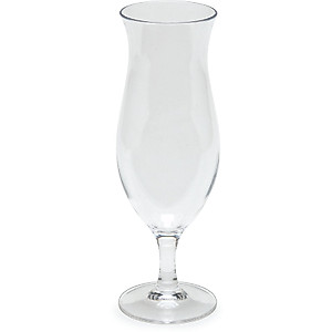 Carlisle FoodService Products Alibi Hurricane Glass for Restaurants, Catering, Kitchens, Plastic, 16 Ounces, Clear, (Pack of 24)