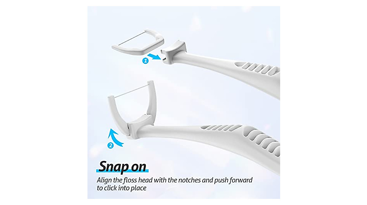 Razoko Dental Floss Picks | Durable, Reusable Handle & Refills
