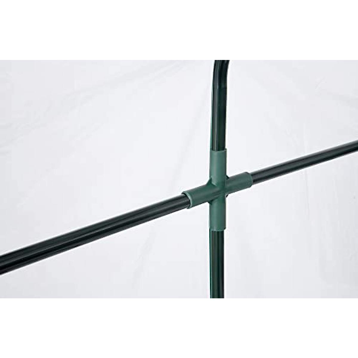 Miracle-Gro 4'8" x 4'8" x 6'5" All-Season Small Walk-in Greenhouse with 8 Wire Shelves for Outdoors, Easy-Access and Durable, Translucent