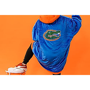 THE COMFY Original Quarter-Zip | University of Florida Logo & Insignia | Oversized Microfiber & Sherpa Wearable Blanket with Zipper, Seen On Shark Tank, One Size Fits All