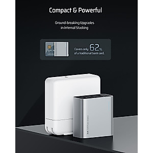 CUKTECH 65W USB C Charger, GaN III Fast Charger, PPS 3-Port Fast Compact Foldable for MacBook Pro/Air, Tablet, Galaxy S24, Dell XPS 13, Note 20/10+, iPhone 15/Pro, Switch, Steam Deck, Pixel and More