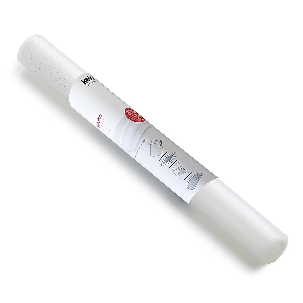 Kela Drawer Liners for Drawers, Shelves, or Cabinets, Transparent Plastic, Cut to Size, 59 in. x 19.7 in, Set of 4, Reduces Slips, Protects Againsts Scratches