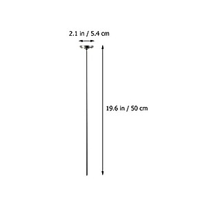 DOITOOL Compost Soil, 19.6inch Long Stem Compost Soil, Backyard Soil with Stainless Steel Dial for Composting Bins, Outdoor Gardening and Planting (40-180°F)