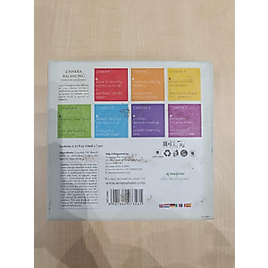 7 Chakra Essential Oil Diffuser Blend Gift Set by Aromafume | 7x 10ml/0.33 fl oz |Aromatherapy Oils for Meditation, Chakra Balance| Yoga & Reiki Gifts| Essential Oil Set for Plexus, Root Chakra & more