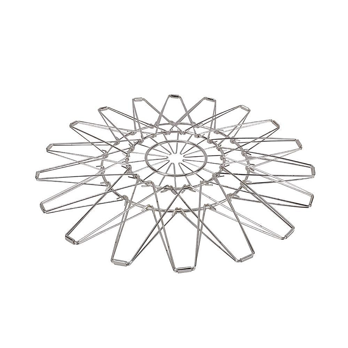 G&D GD Fruit Basket Stainless Steel Wire Fruit Bowl Vegetables Kitchen Utensil Holder Fruit Bowl Foldable Vegetable Tray Deformable Wire Fruit Basket and Serving Multipurpose for kitchen Living room