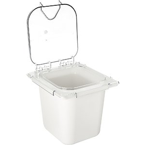 Carlisle FoodService Products CFS CM10318Z07 Coldmaster EZ Access Lid, 1/6 Size, 0.9" Height, 7" Width, 6.5" Length, Polycarbonate (PC), Clear (Pack of 2)