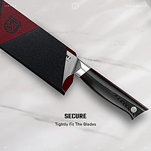 Vosteed Knife Sheaths for Kitchen Knives - Professional Knife Guard Set of 2 for Chef's Knife & Small Cutting Knife, Durable Knife Covers (Pack of 2, Fits 8.5in & 5in Blades)