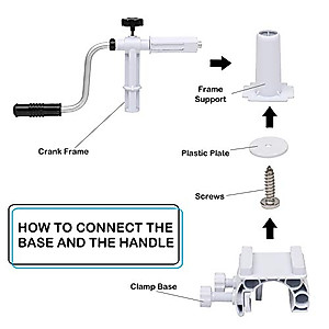 VINGLI Pool Cover Reel Above Ground Swimming Pool Cover Reel 16 FT Without Decking Solar Blanket Roller Systems with Tube Set for Various Shape Pool