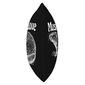 Muskrat Love Cute and Funny Unusual Family Pet Throw Pillow, 16x16, Multicolor