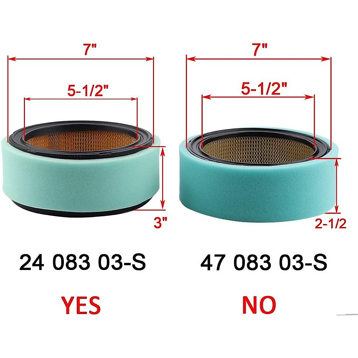 ATVATP 24 083 03-S Air Filter 24 083 05-S Pre Cleaner for Kohler CH18-CH25 CV18-CV25 CH730-CH740 CV675-CV740 ECH730-ECH749 Command Engine & 52 050 02-S Oil Filter