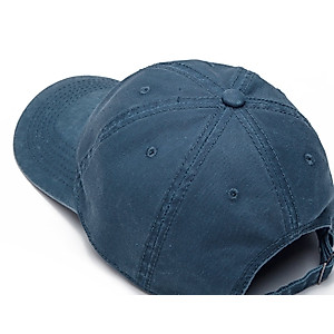 Edoneery Men Women Baseball Cap-Low Profile Adjustable Washed Cotton Golf Dad Hat Navy