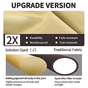 PureFit Outdoor Chair Covers Waterproof Patio Chair Cover, Heavy Duty Lounge Deep Seat Cover for Outdoor Furniture, Lawn, Deck, and Backyard, Anti-fade & Tear Resistant, 28"W x 30"D x 31"H