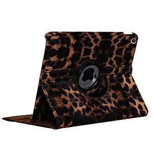 JYtrend Case for 2022 iPad 10th Generation 10.9 inch, Rotating Stand Smart Magnetic Auto Wake Up/Sleep Cover for Model A2696 A2757 A2777 (Leopard)