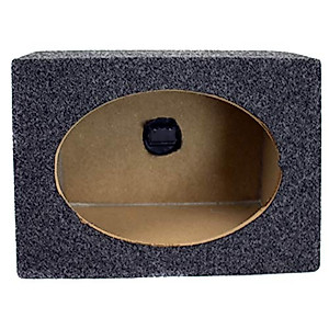 QPower Angled Style 6 x 9 Inch Car Audio Speaker Box Enclosures, 2 Speaker Boxes
