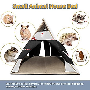 Y-DSIWX Guinea Pig House Bed, Rabbit Large Hideout, Small Animals Nest Hamster Cage Habitats Skull
