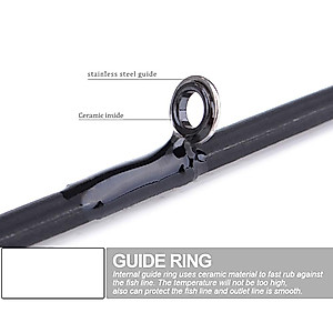 LOVEPET Ice Fishing Rod, Fishing Rod, Straight Shank, Raft Fishing Rod,Short Section Winter Fishing Rod, Fishing Tackle 60cm