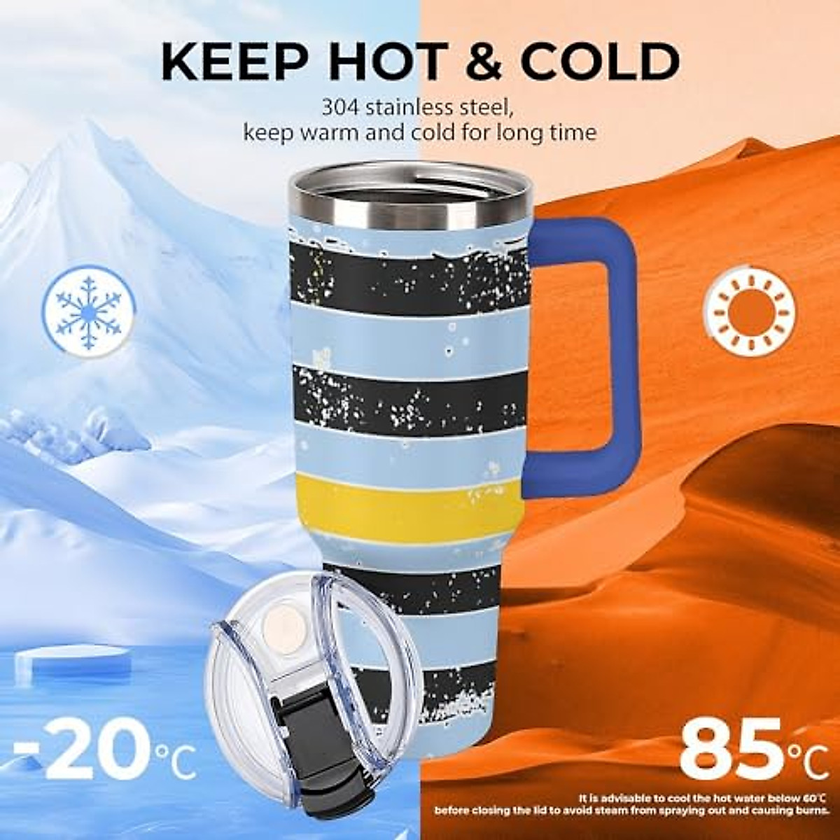 Vintage 911 Dispatcher Thin Gold Line Flag 40 Oz Tumbler Insulated Stainless Steel Water Bottle Travel Mug Car Cup with Handle And Straw