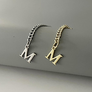 Tovly 2PCS Letter Charm Accessories For Stanley Cup A-Z ID Initial Pendants Personalized Charms For Stanley Tumbler Handle (M)