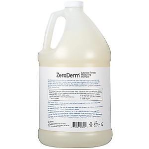 Ginger Lily Farms Botanicals ZeroDerm Advanced Therapy Moisturizing Shampoo for All Hair Types, 100% Vegan & Cruelty-Free, Fragrance Free, 1 Gallon (128 Fl. Oz.) Refill