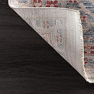 nuLOOM Ari Worn Medallion Area Rug, 6' 7" x 9', Beige