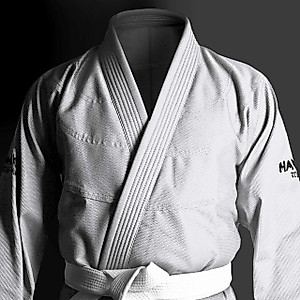 Hawk Sports Brazilian Jiu Jitsu Gi for Men and Women, Ultra-Light Extra Tough Premium Fabric BJJ Gi for Martial Arts Training & Competition, Comfy BJJ Gear - Size A1, White