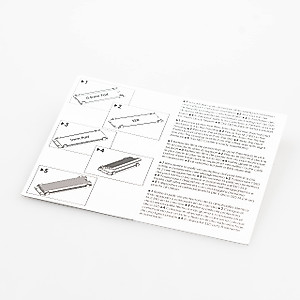 Thermal Grizzly - NVMe M.2 SSD Cooler - Including 2X Matching Minus Pad 8 Thermal Pads - Compatible with Various Manufacturers Like Samsung, Kingston, ADATA