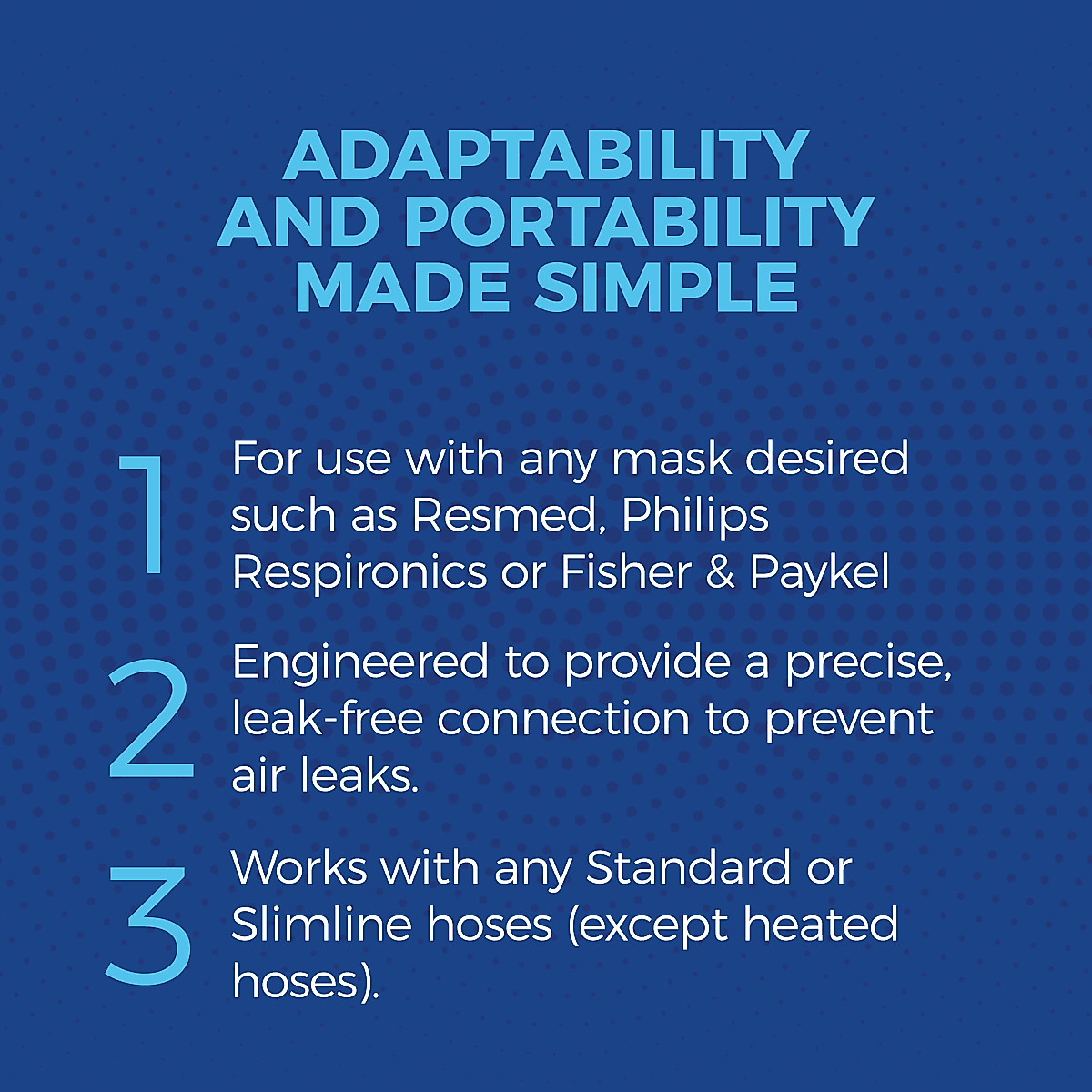 AirMini Connector by Snugell | Connect Any Mask to AirMini Device | Fits 15 mm and 22 mm Diameters | Travel Adapter