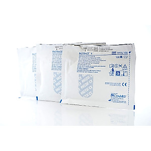 ConMed 1915-100 Fastrace 4 Adult Resting Tab ECG Electrode, Conductive Adhesive Gel, Latex-Free, Pack of 1000