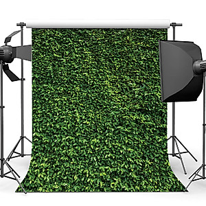 SJOLOON 8X8ft Green Leaves Backdrop Grass Backdrop Natural Green Lawn Party Photography Backdrop Birthday Newborn Baby Lover Wedding Photo Studio Props 10923