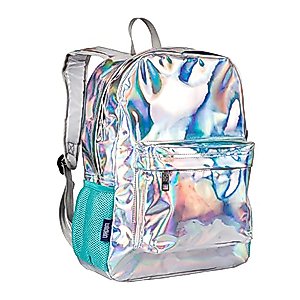 Wildkin 16-Inch Kids Backpack for Boys & Girls, Perfect for Elementary School Backpack, Features Padded Back & Adjustable Strap, Ideal Size for School & Travel Backpacks (Holographic)