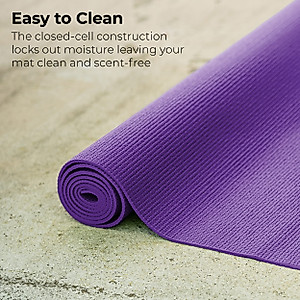 Hello Fit 10-Pack Yoga Mat With Carrying Bags, 68" x 24" Non Slip Exercise Mat, 4mm Thick Gym Mat, Bulk Non Toxic Yoga Mats for Schools and Studios, Assorted