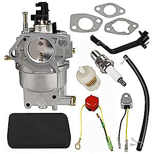 HUSWELL GP5000 GP5500 Carburetor for Generac GP5500 GP6500 GP6500E GP7500E 389cc 8125W 0J58620157 Jingke Huayi Kinzo Ruixing 13HP 14HP 15HP 16HP 188F Portable Generator Engine Carb