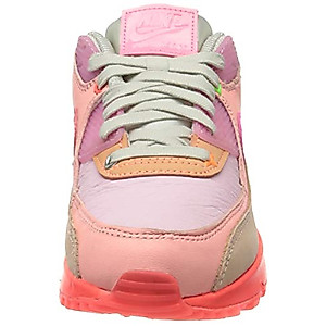 Nike Women's Air Max 90, Bright Crimson/Pure Platinum, 10.5