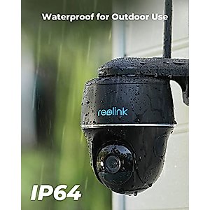 REOLINK 2K Security Camera Outdoor, Pan Tilt Battery Powered with 2.4/5GHz Dual-Band WiFi, 4MP Night Vision, Smart Detection, PIR Sensor, 2-Way Talk, Time Lapse, No Hub Needed, Argus PT (Black)