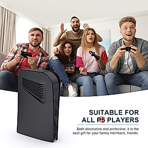 Plates for Disc Edition, Faceplate with Cooling Vents, Anti-Scratch Dustproof Protective Cover Plates for P5 Disc Edition (Golden)