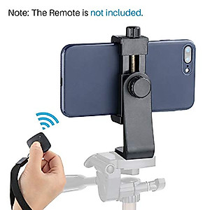 ORIbox Phone Tripod Stand Adapter Cell Phone Holder Mount Adapter, Fits iPhone, Samsung, and All Phones, Rotates Vertical and Horizontal, Adjustable Clamp