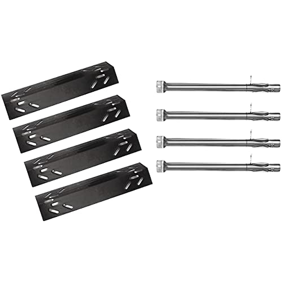 Hongso 15 3/8" Grill Burners and 16 1/4" Heat Plates for Kenmore 119.16676800 119.17676800 119.16434010 119.16658011 Grill Models