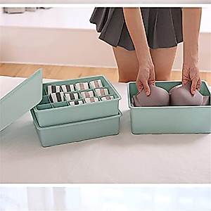 GAJUST Beautiful 3-Piece Set Underwear Storage Box with Closet Organizer Drawer for Underwear Socks Box Bra Organizer with Cover/Pink/245 * 245 * 212Mm