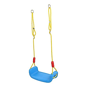 Mrisata Plastic Swing Seat Plastic Baby Swing Seat Play Set Attachments Plastic Swing Seat Replacement with Rope Kids Tree Set for Outdoor Indoor Playground Camping