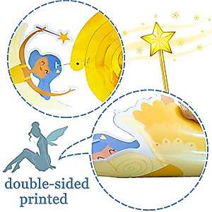 20Pcs Fairy Hanging Swirls Fairy Hanging Decoration for Birthday Party for Girls Fairy Birthday Party Supplies Fairy Baby Shower Decorations Wedding Bridal Shower Supplies