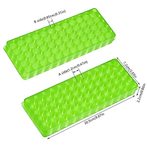 2Pcs Tube Rack Microcentrifuge Tube Racks Double-Sided Plate Centrifugal Pipe Rack for 0.5ml-2ml Centrifugal Pipe 60 Holes (Blue-Green)