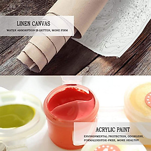 Hannstar Paint by Numbers Kits for Kids - Number Painting DIY Craft Kits - 20 x 16 Inch Acrylic Oil Painting On Canvas, Painting Set for Childrens Boy & Girl & Adults Beginner, Colorful Dolphin