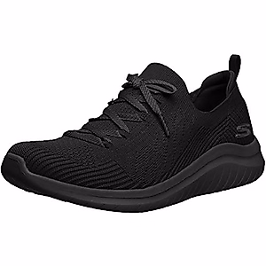 Skechers Women's Athleisure Sneaker, Black/Black, 6.5