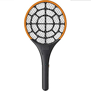 BLACK+DECKER Electric Fly Swatter- Fly Zapper- Tennis Bug Zapper Racket- Battery Powered Zapper- Electric Mosquito Swatter- Handheld Indoor & Outdoor- Non Toxic, Safe for Humans & Pets