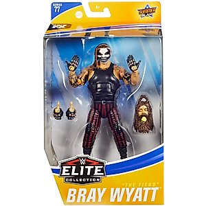 WWE MATTEL The Fiend Bray Wyatt Elite Series #78 Deluxe Action Figure with Realistic Facial Detailing, Iconic Ring Gear & Accessories, Multi (GKY13)