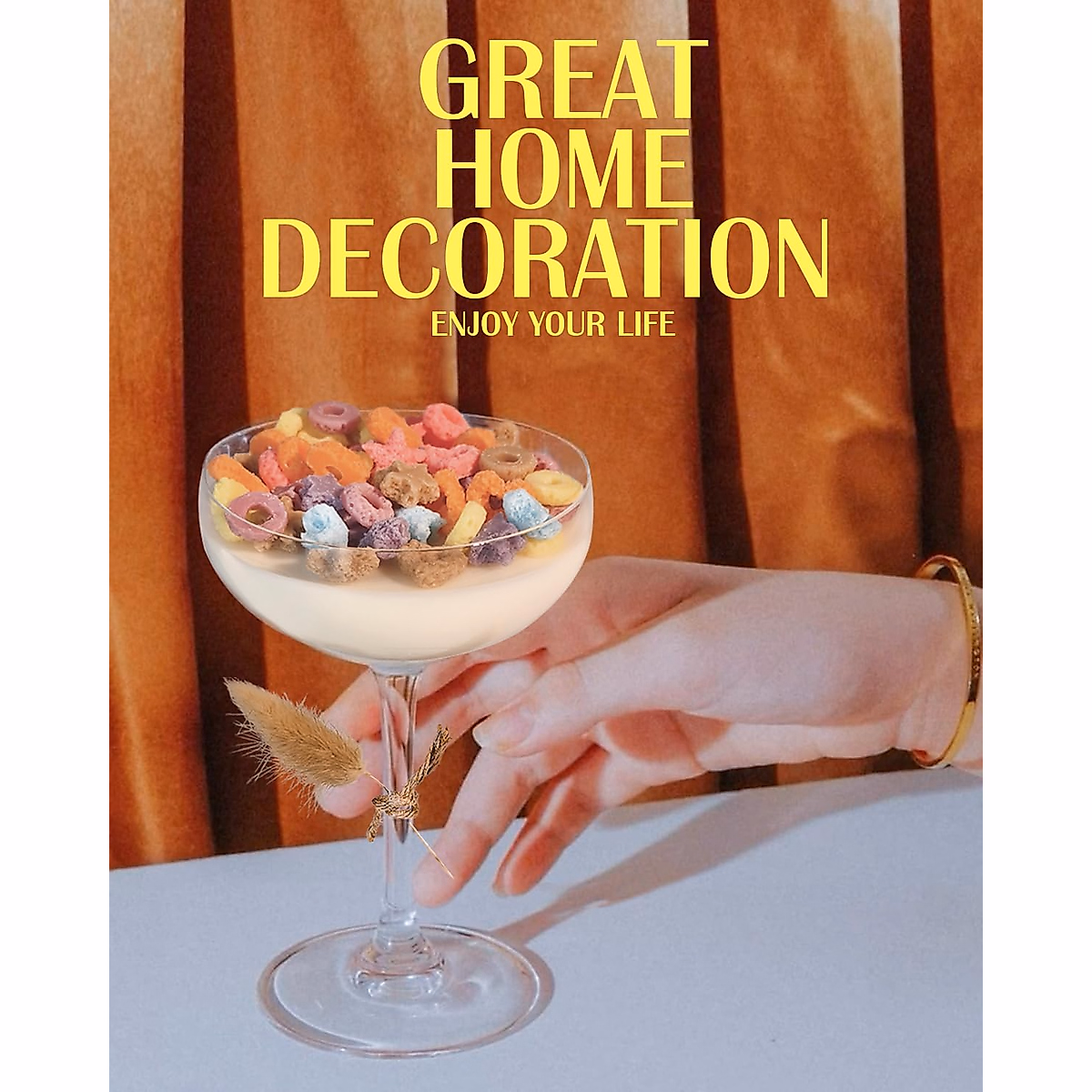 Taruzil Cute Martini Vanilla Candles Gifts for Women, Cereal Scented Candles Unique Gifts for Women Girl Friend Soy Wax Candles for Home Scented for Christmas, Mother's Day, Easter, Birthday