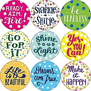Youngever 80 Pack Confetti Positive Sayings Accents 6 Inch